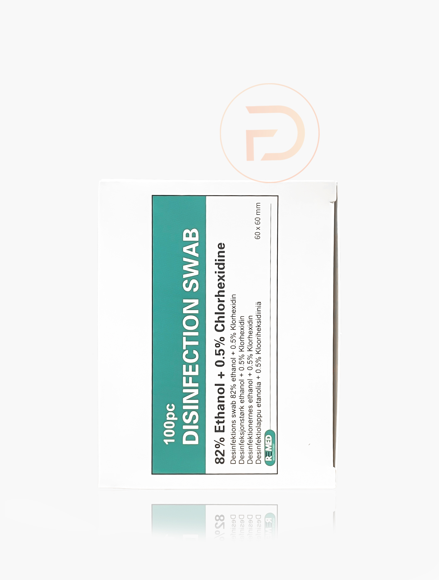 ReMed Disinfection Swab 6x6cm (100-pack) - FillerDepot
